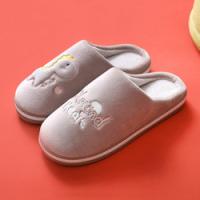 China 2021 new design children slippers for girls and boys non-slip warm indoor cartoon dinosaur cute home shoes winter for sale