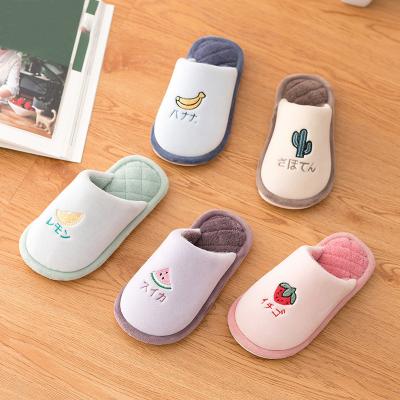 China Autumn winter children slippers for boys and girls cartoon soft bottom non-slip home cute bedroom shoes in stock for sale