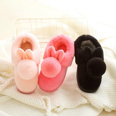 China Wholesale high quality Children bedroom slippers winter girls non-slip soft plush baby home indoor shoes in stock for sale