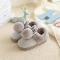 China Wholesale high quality Children bedroom slippers winter girls non-slip soft plush baby home indoor shoes in stock for sale