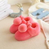 China Wholesale high quality Children bedroom slippers winter girls non-slip soft plush baby home indoor shoes in stock for sale