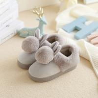 China Wholesale high quality Children bedroom slippers winter girls non-slip soft plush baby home indoor shoes in stock for sale