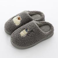 China 2021 new children cartoon Leisure rabbit slippers baby winter soft plush indoor non-slip home shoes with best price for sale