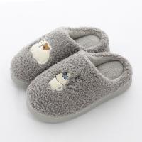 China 2021 new children cartoon Leisure rabbit slippers baby winter soft plush indoor non-slip home shoes with best price for sale