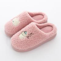 China 2021 new children cartoon Leisure rabbit slippers baby winter soft plush indoor non-slip home shoes with best price for sale