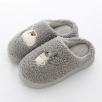 China 2021 new children cartoon Leisure rabbit slippers baby winter soft plush indoor non-slip home shoes with best price for sale