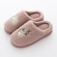 China 2021 new children cartoon Leisure rabbit slippers baby winter soft plush indoor non-slip home shoes with best price for sale