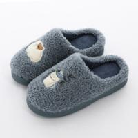 China 2021 new children cartoon Leisure rabbit slippers baby winter soft plush indoor non-slip home shoes with best price for sale