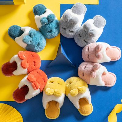 China Autumn and winter factory price Girls cheap bedroom slippers thick bottom non-slip Children household shoes for sale