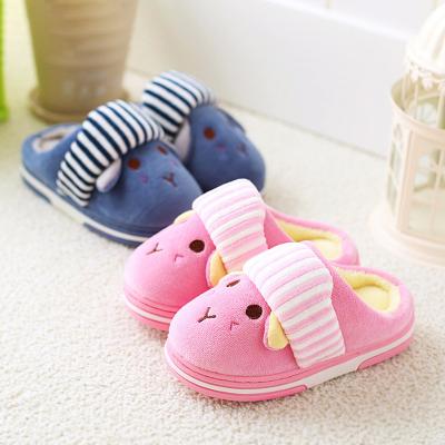 China New design cute cartoon children slippers warm winter home for men and women indoor non-slip baby bedroom shoes for sale