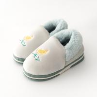 China Children home cartoon fruit slippers for boys and girls indoor soft sole non-slip warm cheap bedroom shoes in stock for sale