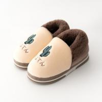 China Children home cartoon fruit slippers for boys and girls indoor soft sole non-slip warm cheap bedroom shoes in stock for sale