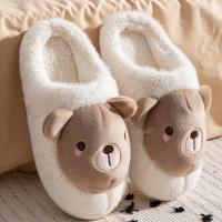 China Couple fashion cute style high quality cheap bedroom shoes 2021 new winter female thick bottom home slippers for sale