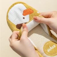 China Custom cartoon Goodluck Duck shape home shoes ladies winter closed toe PVC material anti-slip slippers for sale