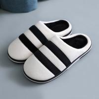 China 2021 new design non-slip home indoor shoes wholesale warm couple soft plush autumn and winter ladies slippers for sale
