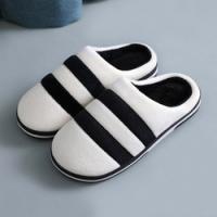 China 2021 new design non-slip home indoor shoes wholesale warm couple soft plush autumn and winter ladies slippers for sale