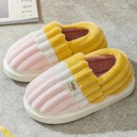 China New product all-inclusive slippers women warm indoor home daily use couple winter thick bottom plush bedroom shoes for sale