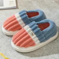 China New product all-inclusive slippers women warm indoor home daily use couple winter thick bottom plush bedroom shoes for sale