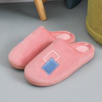 China New high quality home indoor shoes female winter 2021 warm and non-slip cheap bedroom slippers wholesale for sale