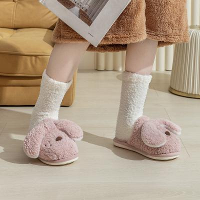 China High quality PVC material soft sole lightweight slippers women thermal and hard-wearing home indoor shoes in stock for sale