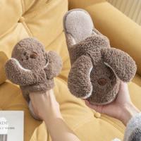 China Cheap bedroom slippers 2021 new female cute warm wholesale indoor and outdoor non-slip couple household shoes for sale