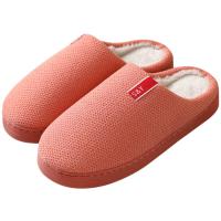 China 2021 custom candy color slippers female winter warm couple wholesale non-slip home indoor shoes in stock for sale