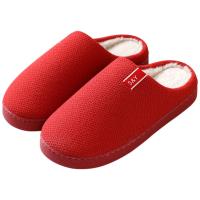 China 2021 custom candy color slippers female winter warm couple wholesale non-slip home indoor shoes in stock for sale