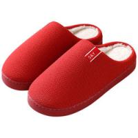 China 2021 custom candy color slippers female winter warm couple wholesale non-slip home indoor shoes in stock for sale
