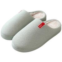 China 2021 custom candy color slippers female winter warm couple wholesale non-slip home indoor shoes in stock for sale