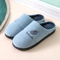 China 2021 hot sale product warm bedroom shoes winter indoor non-slip home couple leisure slippers ladies wholesale for sale
