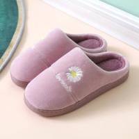 China 2021 hot sale product warm bedroom shoes winter indoor non-slip home couple leisure slippers ladies wholesale for sale