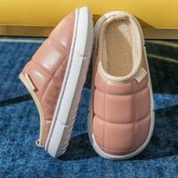 China Slippers winter ladies simple grid style hot sale high quality warm comfortable home shoes supplier for sale