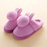 China wholesale Ladies thick-soled breathable home slippers cartoon cute non-slip plush indoor shoes winter for sale