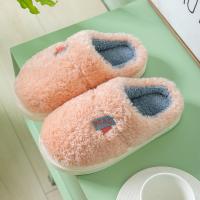 China 2021 ladies wholesale winter keep warm thick bottom anti-slip slippers cute soft plush indoor home shoes for sale