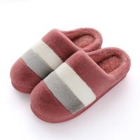 China Slippers winter couple new fashion simple style plus plush warm ladies thick-soled non-slip home indoor shoes for sale