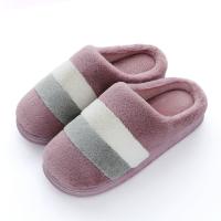 China Slippers winter couple new fashion simple style plus plush warm ladies thick-soled non-slip home indoor shoes for sale