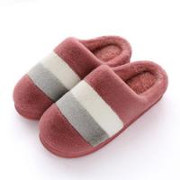 China Slippers winter couple new fashion simple style plus plush warm ladies thick-soled non-slip home indoor shoes for sale