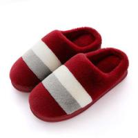 China Slippers winter couple new fashion simple style plus plush warm ladies thick-soled non-slip home indoor shoes for sale