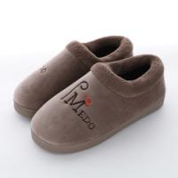 China Wholesale ladies All-inclusive heel funky slippers Indoor winter women non-slip plus fluff thick-soled cute shoes for sale