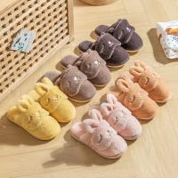 China Cute Women Home Indoor Couple Style Thick Bottom Anti-Slip Autumn Winter Plush Warm lining shoes female fur slippers for sale
