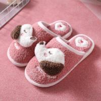 China New fashion cute home indoor shoes female winter warm non-slip soft bottom couple cartoon slippers in stock for sale
