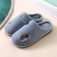 China New products plush cheap warm slippers women winter home fruit pineapple vamp non-slip bedroom shoes wholesale for sale