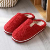 China Wholesale New couple warm plush bedroom shoes for men and women non-slip autumn winter  household slippers for sale