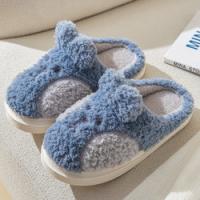 China 2021 cute wholesale winter slippers female thick-soled indoor warm plush cartoon home male spot bedroom shoes for sale