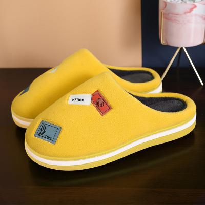 China Winter Ladies coral Fleece Tpr Sole Warm Slippers indoor non-slip  thickening home couple plus fluff shoes wholesale for sale