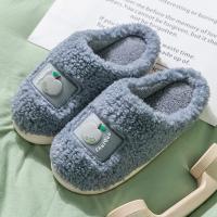 China New Design wholesale Fashion Ladies fruit cute Plush Warm Slippers Winter soft Sole anti-slip home indoor shoes for sale