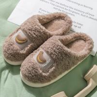 China New Design wholesale Fashion Ladies fruit cute Plush Warm Slippers Winter soft Sole anti-slip home indoor shoes for sale