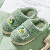 China New Design wholesale Fashion Ladies fruit cute Plush Warm Slippers Winter soft Sole anti-slip home indoor shoes for sale