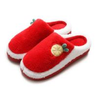 China 2021 new design slippers female winter cute comfortable home indoor shoes soft plush warm non-slip couple style for sale