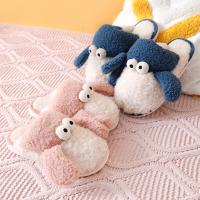 China Cartoon cute sheep shape cheap bedroom slippers winter warm thicken soft plush couple home indoor shoes for sale
